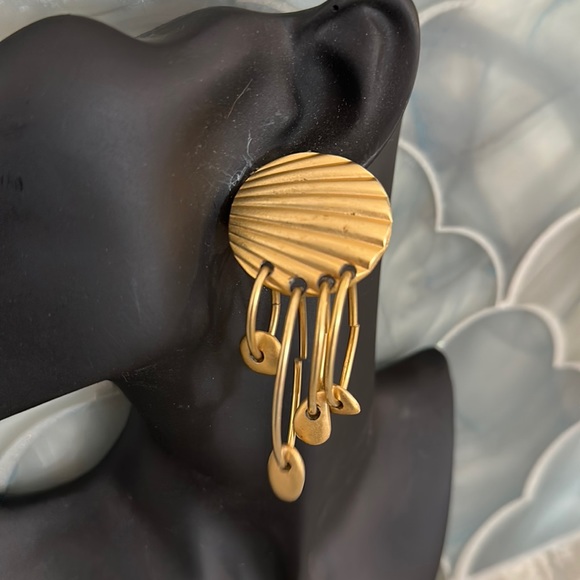 Vintage | Jewelry | Vintage Matte Gold Earrings | Poshmark